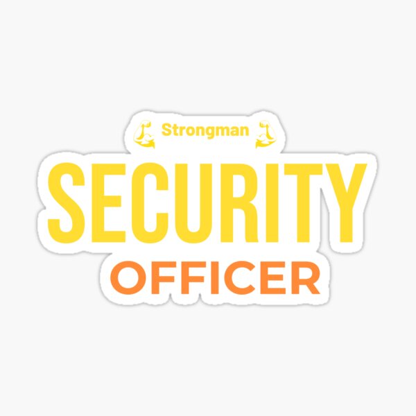 "Security Officer Yellow Lettering Halloween Costume, strongman ...