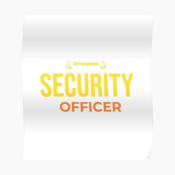 "Security Officer Yellow Lettering Halloween Costume, strongman ...