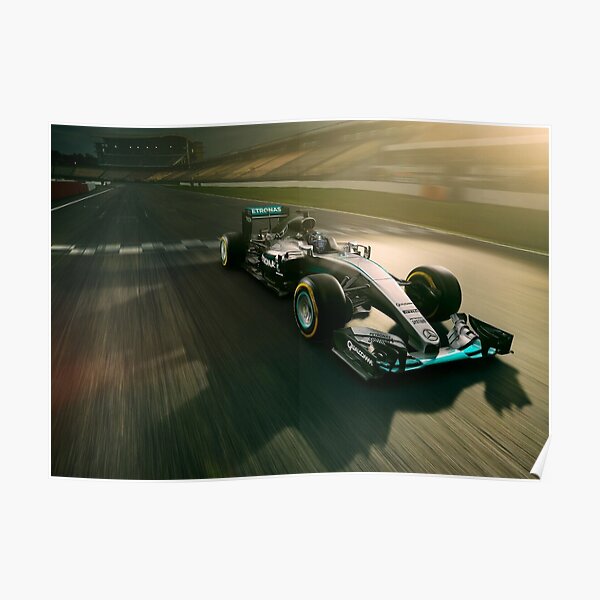 "Mercedes AMG Petronas F1 Poster Sports Car" Poster for Sale by ...