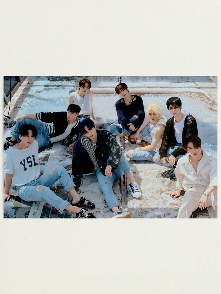 Lámina fotográfica «Maxident STRAY KIDS SKZ LOGO kpop círculo firmas ...