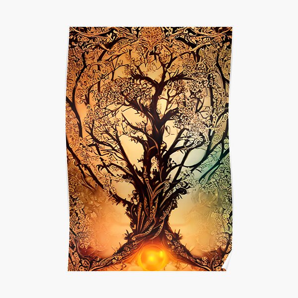 "Tree of life, digital art" Poster for Sale by IArt-Shop | Redbubble
