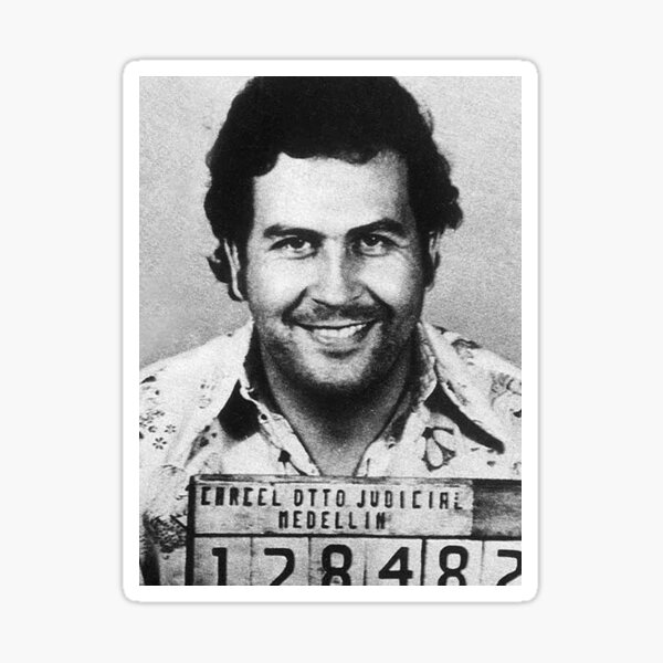 "Pablo Escobar" Sticker for Sale by JohannaKimmel | Redbubble