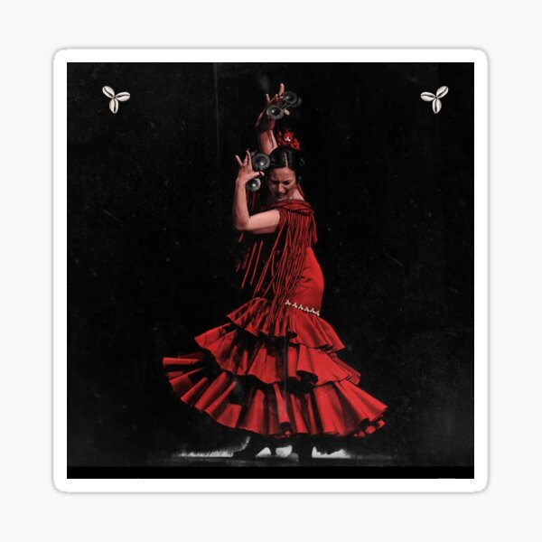 ""Flamegnawa" Woman dancing flamengo using instruments of gnawa music ...