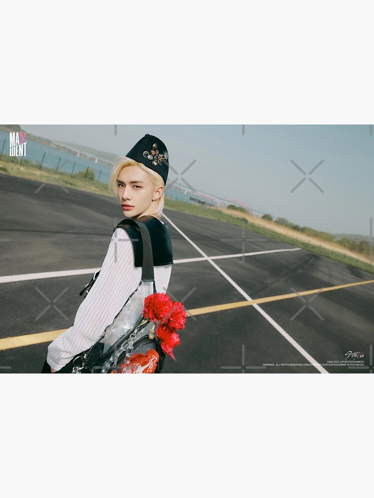 Lámina fotográfica «Hyunjin Maxident STRAY KIDS SKZ LOGO kpop círculo ...