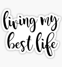 Living My Best Life Stickers | Redbubble