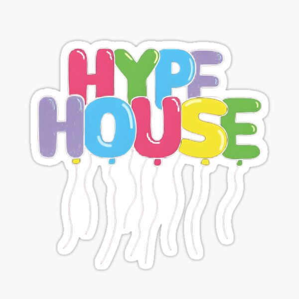 "hype house tiktok," Sticker for Sale by BeatrixFiedler | Redbubble