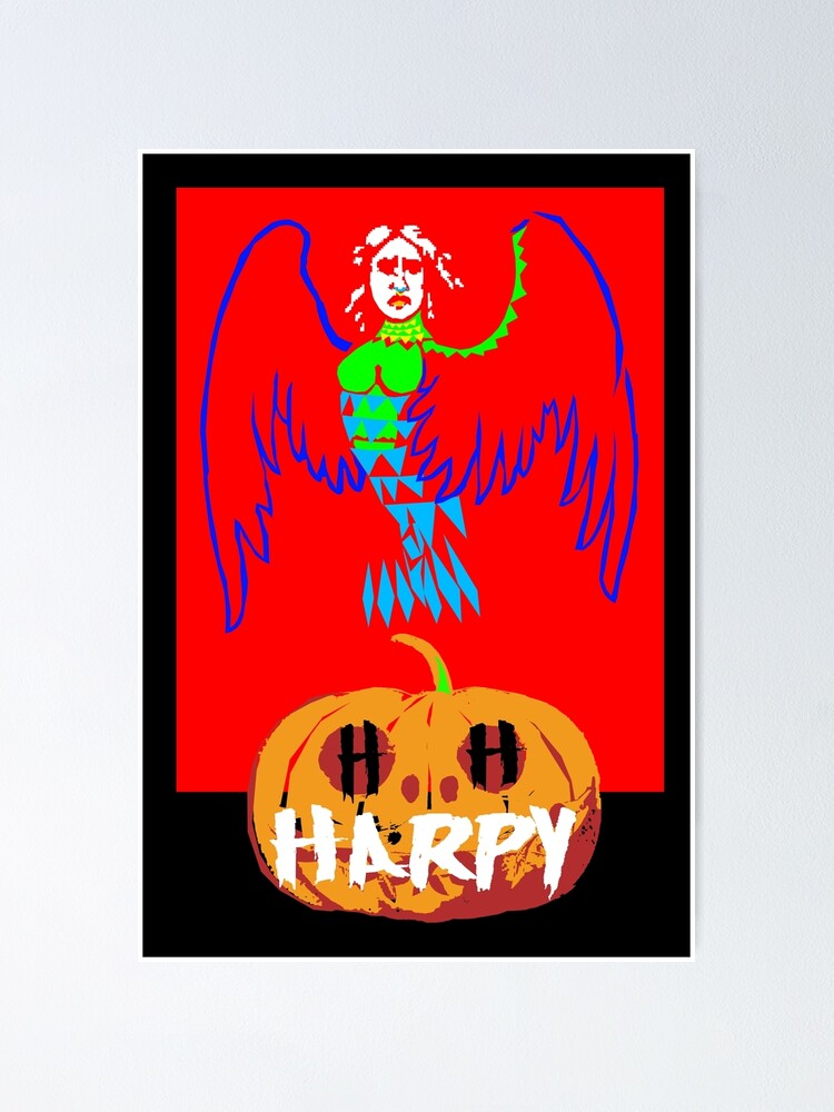 "Halloween Harpy" Poster for Sale by technai | Redbubble