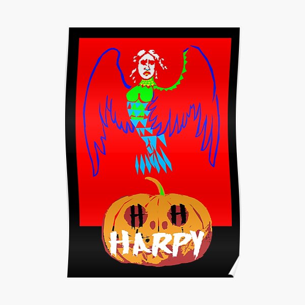 "Halloween Harpy" Poster for Sale by technai | Redbubble
