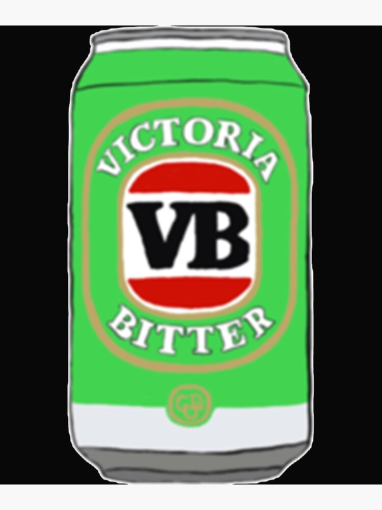 "Cartoon VB Can Aussie Beer " Poster for Sale by tammymorefield | Redbubble