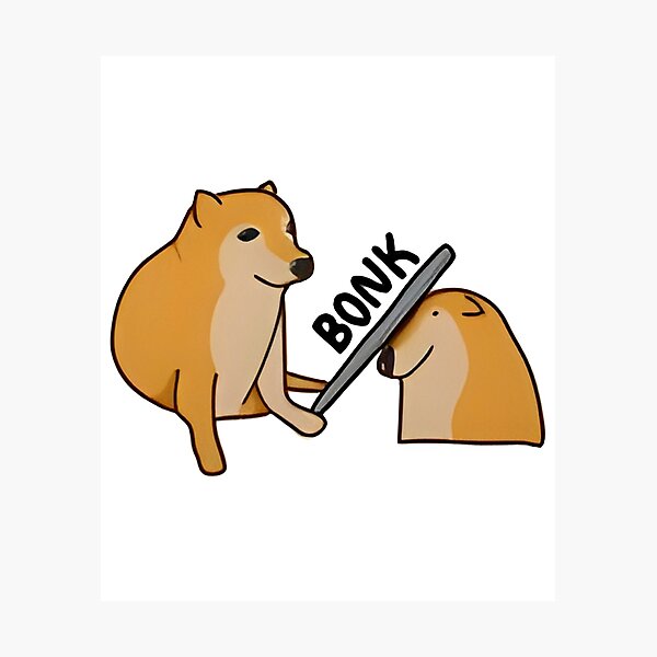 " Pixel Art Cheems Bonk Meme" Photographic Print for Sale by ...