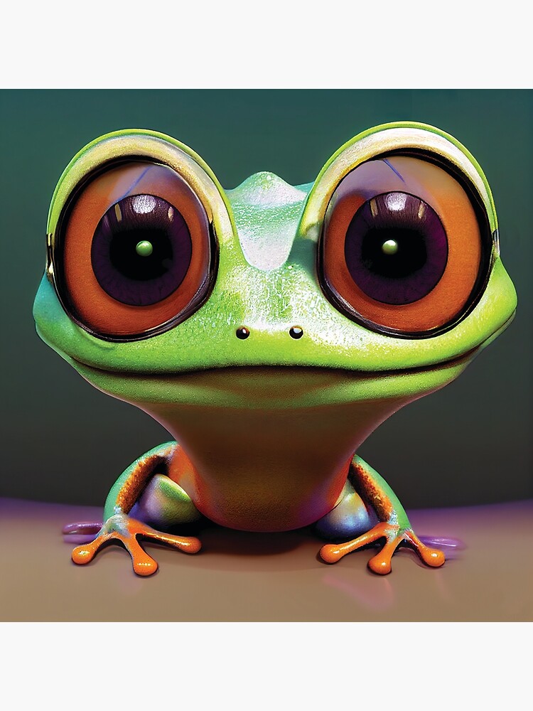"Cute Tree Frog" Poster for Sale by Geminiartstudio | Redbubble