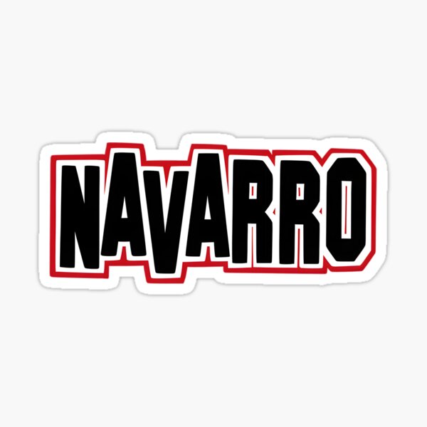 "Navarro Cheer Logo - Black Classic " Sticker for Sale by supritibrr ...