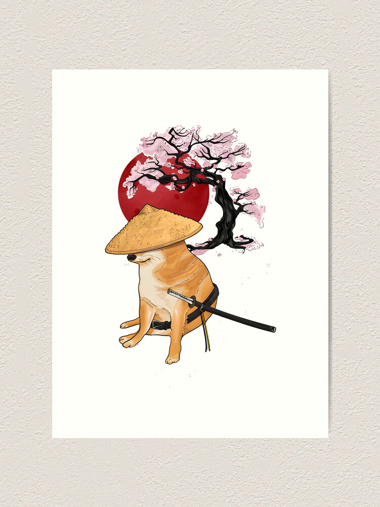 "Meme cheems" Art Print for Sale by NoahZahners | Redbubble