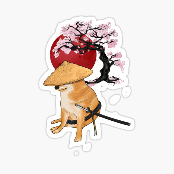 "Meme cheems" Sticker for Sale by NoahZahners | Redbubble