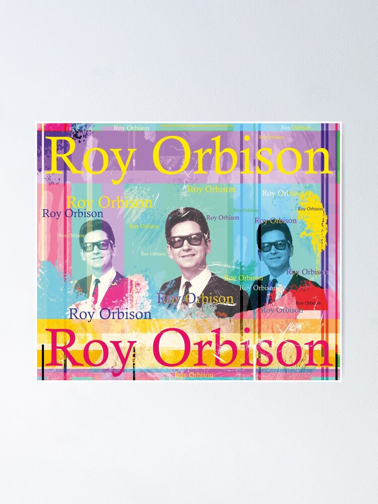 "nostalgic retro portrait of singer and songwriter Roy Orbison, great ...
