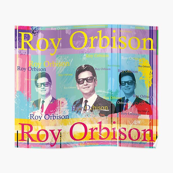 "nostalgic retro portrait of singer and songwriter Roy Orbison, great ...