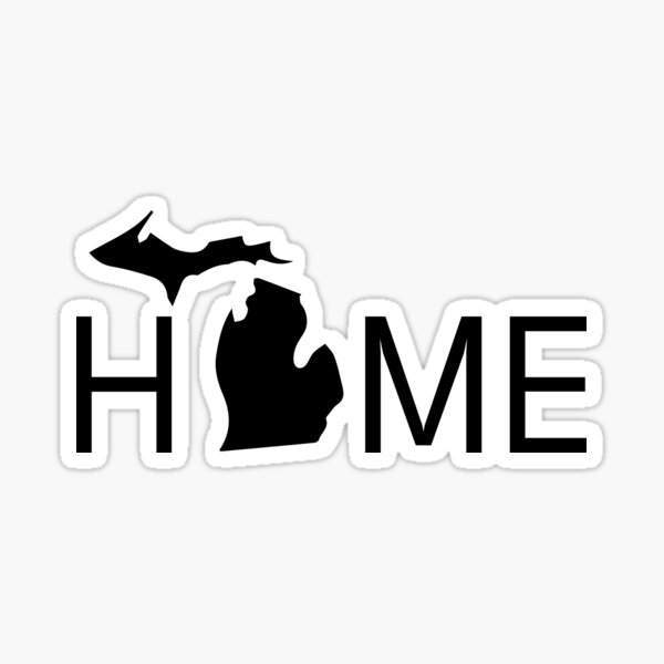 "Home (Michigan)" Sticker for Sale by robertstump | Redbubble