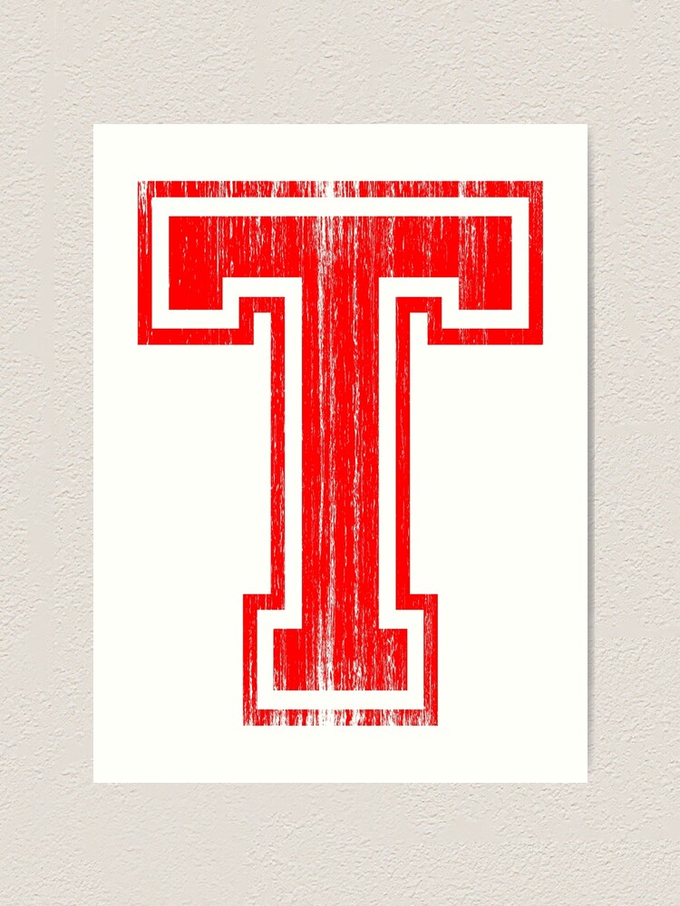 Lámina artística «Letra roja grande T» de adamcampen | Redbubble