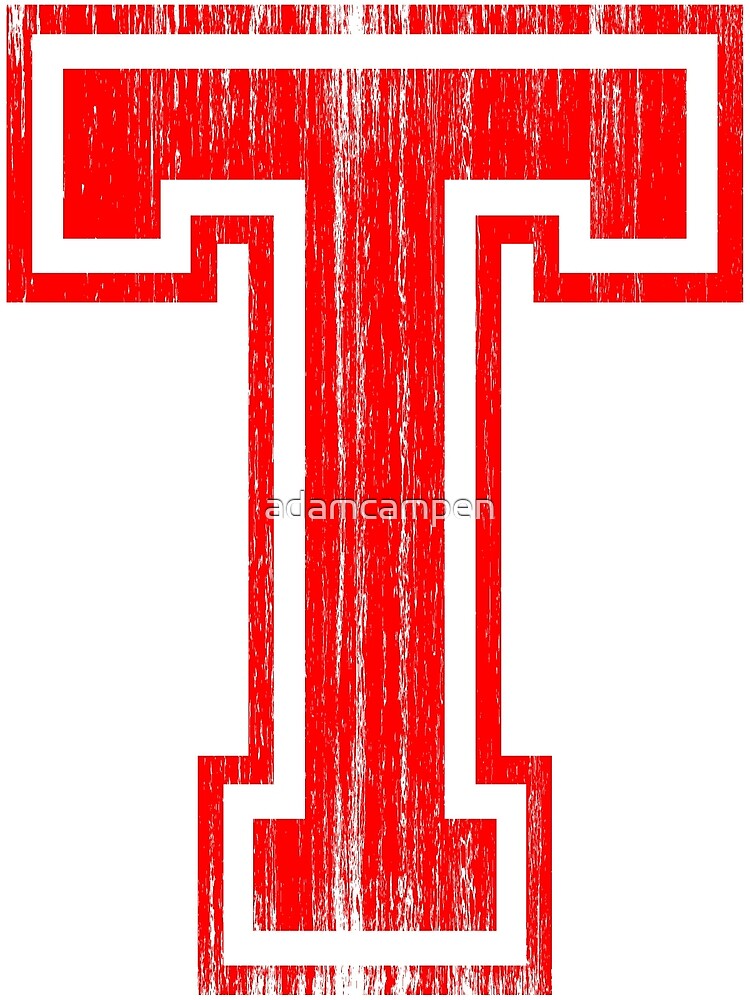 "Big Red Letter T" Art Print for Sale by adamcampen | Redbubble