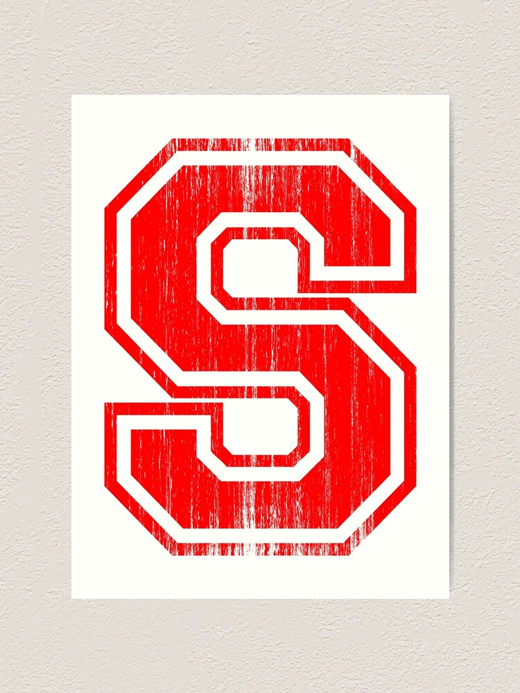 "Big Red Letter S" Art Print for Sale by adamcampen | Redbubble