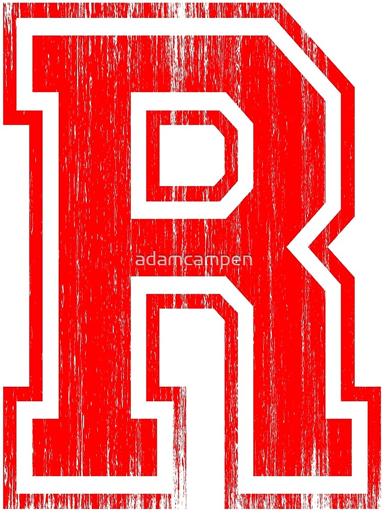 "Big Red Letter R" Art Print for Sale by adamcampen | Redbubble