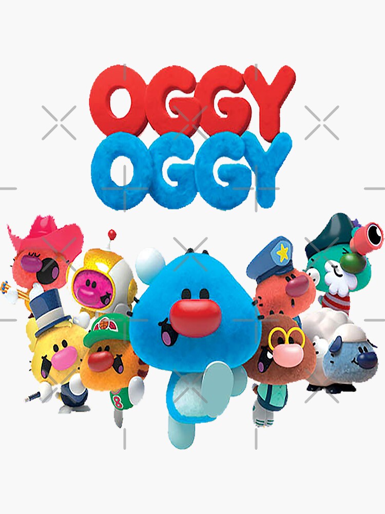 "Oggy Oggy, Cute Oggy Oggy" Sticker for Sale by Blanrone | Redbubble