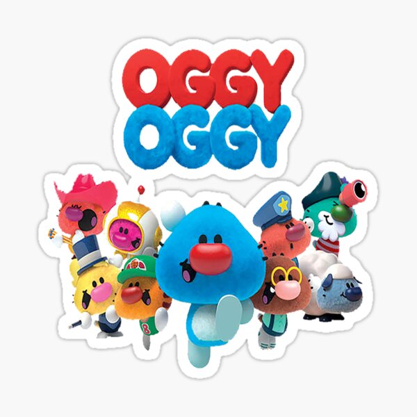 "Oggy Oggy, Cute Oggy Oggy" Sticker for Sale by Blanrone | Redbubble