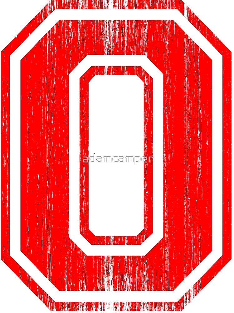 "Big Red Letter O" Art Print by adamcampen | Redbubble