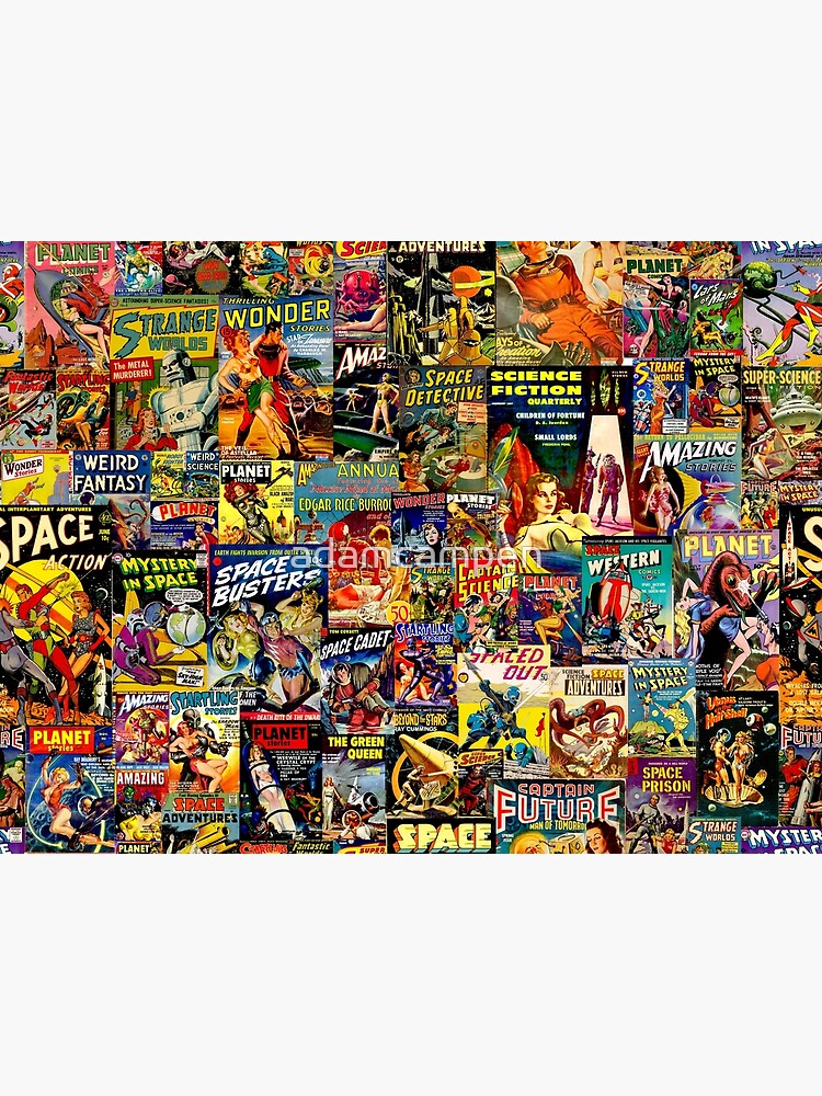 "Sci-Fi Comic Collage" Poster for Sale by adamcampen | Redbubble