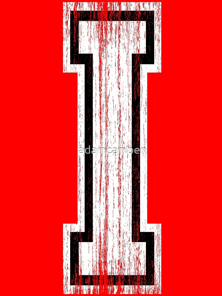 "big Varsity Letter I" Canvas Print for Sale by adamcampen | Redbubble