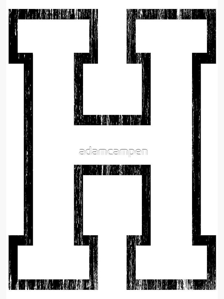 "big Varsity Letter H" Journal for Sale by adamcampen | Redbubble
