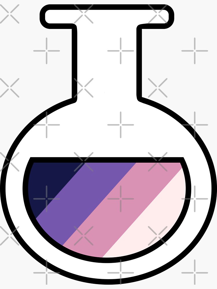 Asexual Spectrum Pride Potion Sticker For Sale By Lunyssa Redbubble