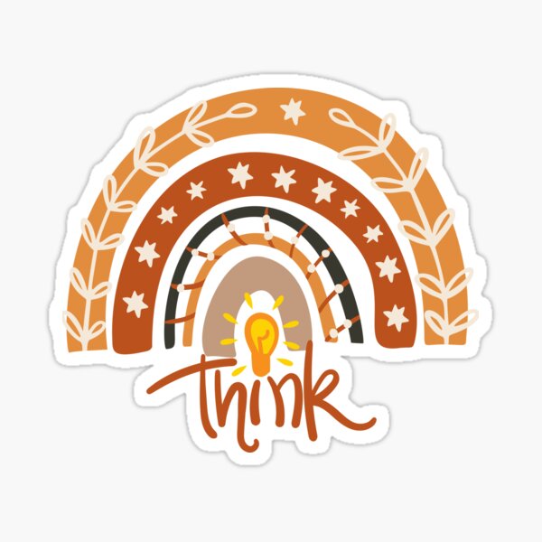 " Boho Rainbow, Believe Hope, Think something" Sticker for Sale by ...