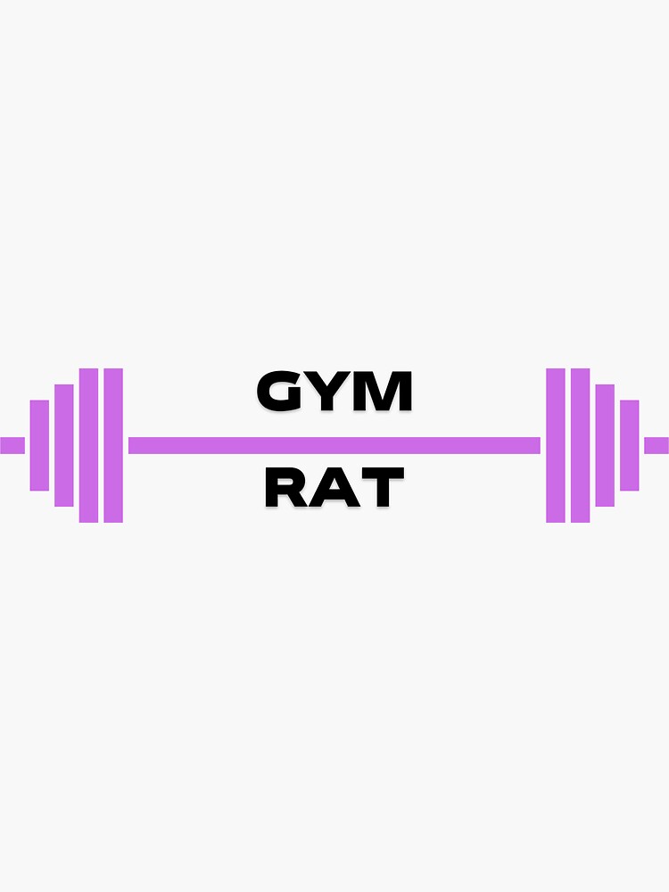 "Gym Rat" Sticker for Sale by MyLabMrkt | Redbubble