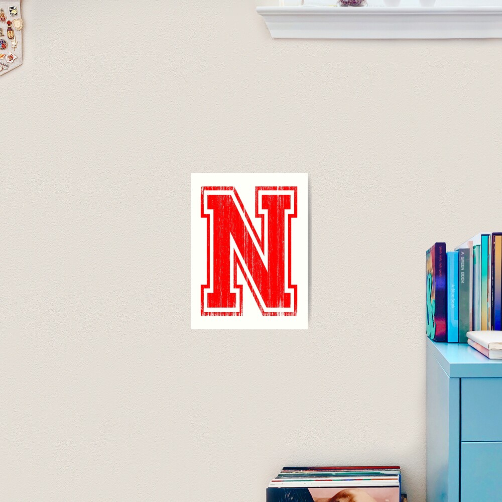 "Big Red Letter N" Art Print for Sale by adamcampen | Redbubble