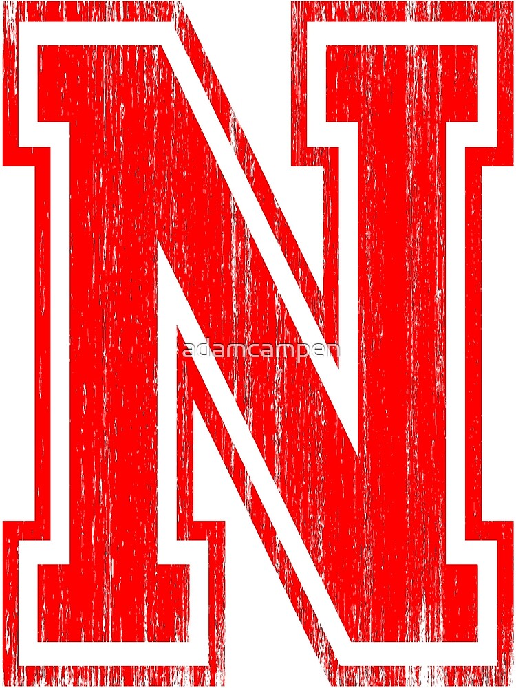 "Big Red Letter N" Art Print for Sale by adamcampen | Redbubble