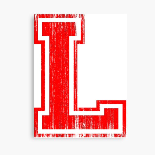 "Big Red Letter L" Canvas Print for Sale by adamcampen | Redbubble