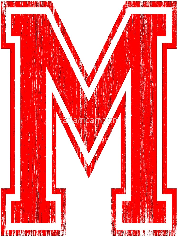 "Big Red Letter M" Photographic Print for Sale by adamcampen | Redbubble