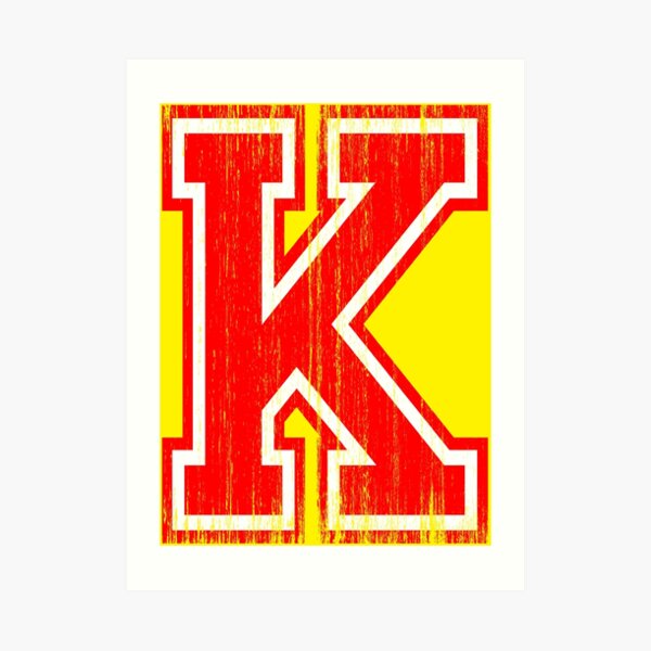 "Big Red Letter K" Art Print for Sale by adamcampen | Redbubble