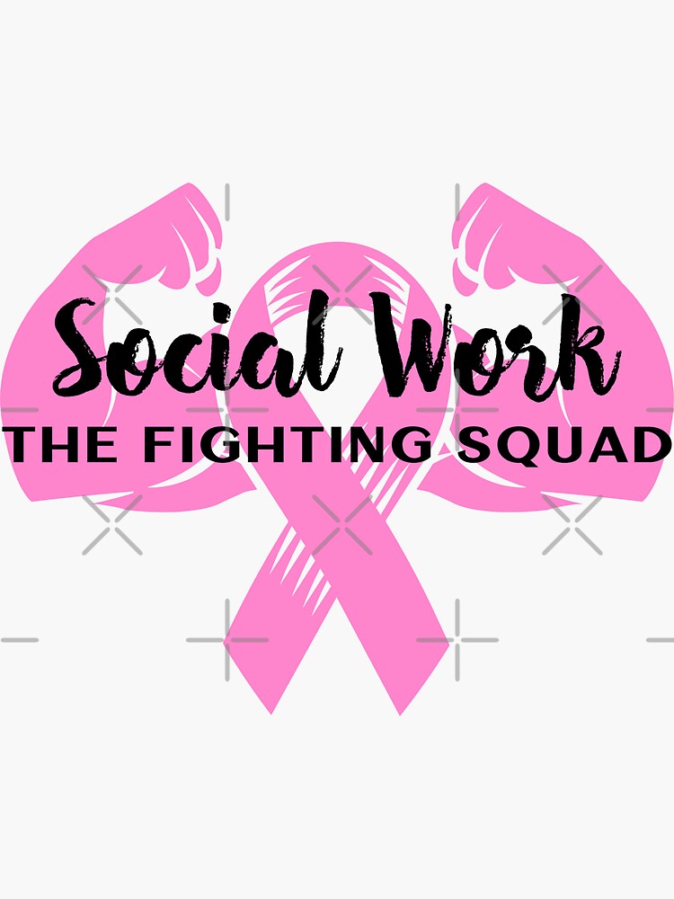 "Social Work The Fighting Squad" Sticker for Sale by SocialWorkGift ...