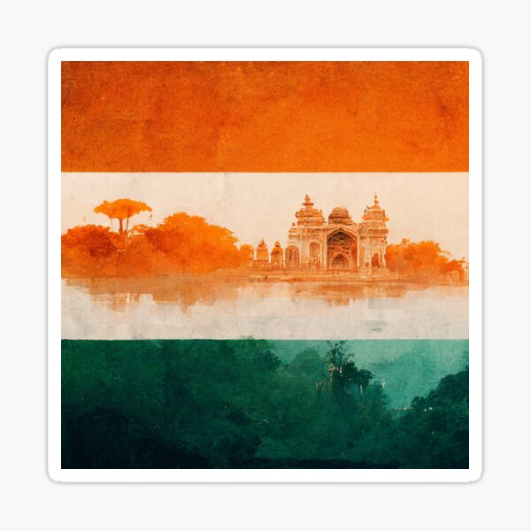 "Indian Flag" Sticker for Sale by dantebt | Redbubble