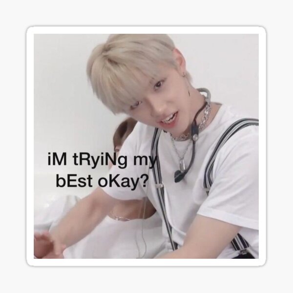 "Felix funny meme - STRAY KIDS skz" Sticker for Sale by Monahh98 ...