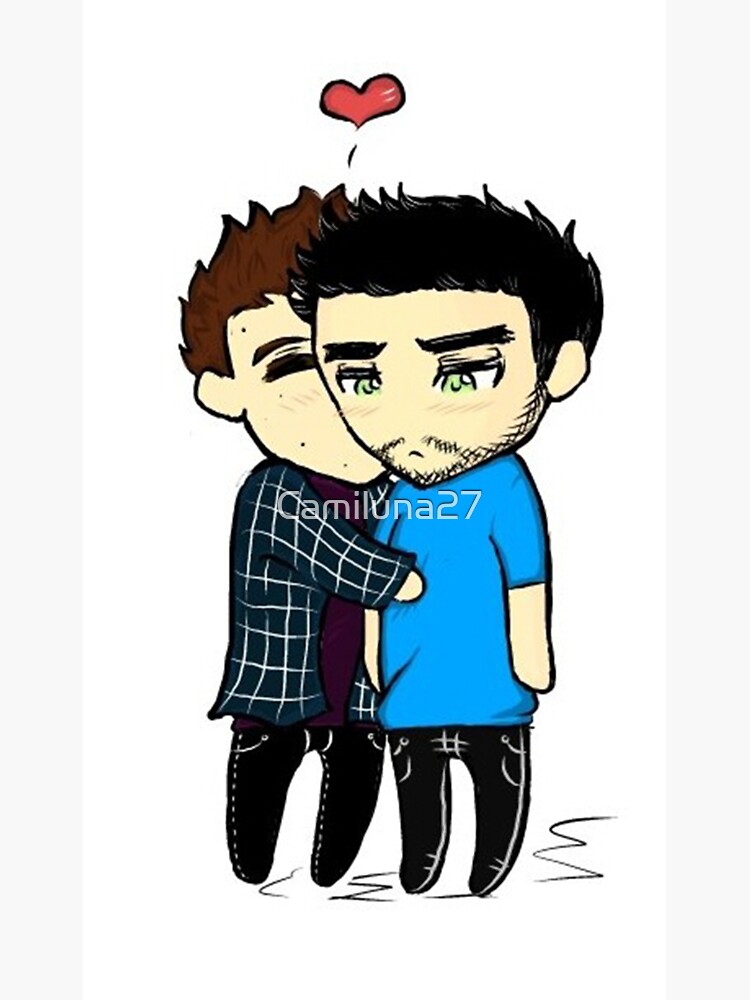 "Sterek - kiss" Sticker by Camiluna27 | Redbubble