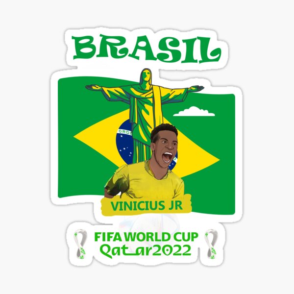 "Vinicius Jr Brazil World Cup 2022 " Sticker for Sale by rahul7m ...