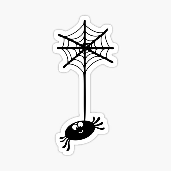 "cute black spider" Sticker for Sale by Pabrionacchi | Redbubble