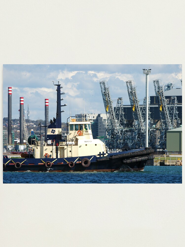 "Newcastle Harbour - Wato Tug Boat" Photographic Print for Sale by ...