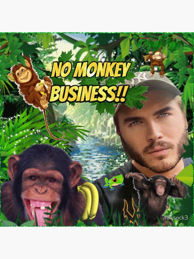 "Jschlatt No Monkey Buisness Gif Still" Sticker for Sale by milksock3 ...