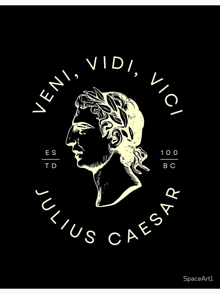 "Julius Caesar - Veni Vidi Vici" Poster for Sale by SpaceArt1 | Redbubble