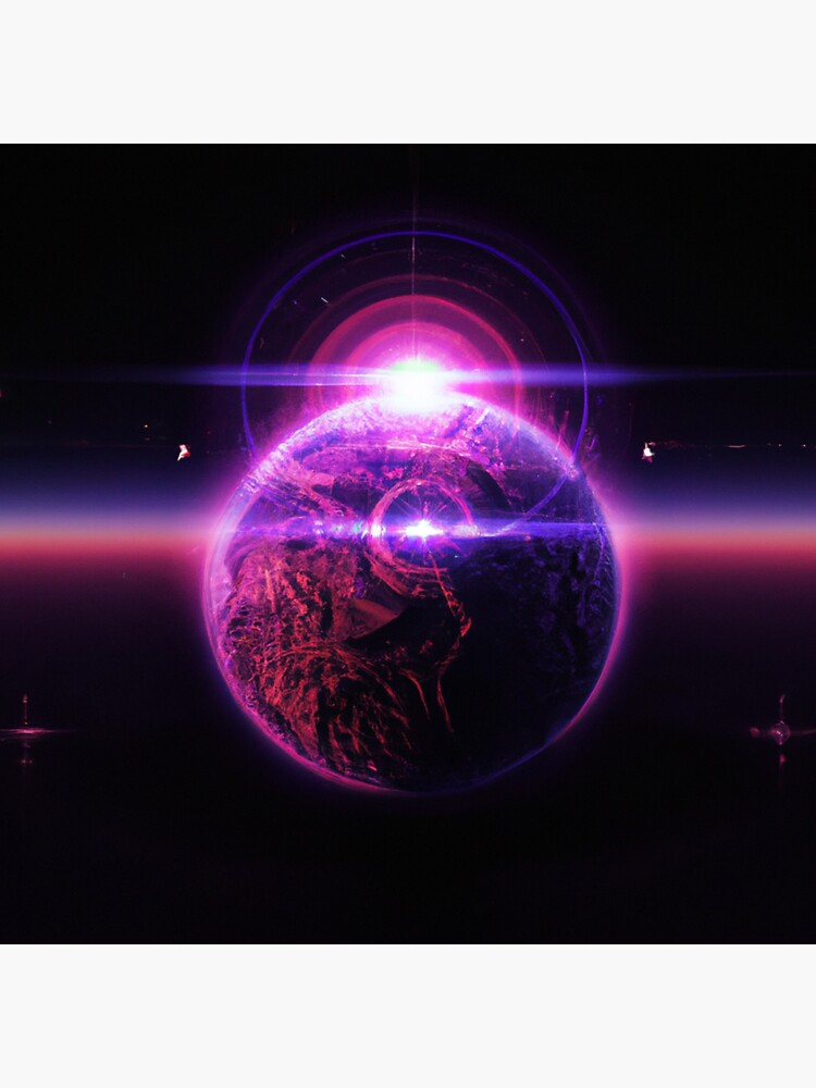"Synthwave Planet" Sticker for Sale by IlhanAz | Redbubble