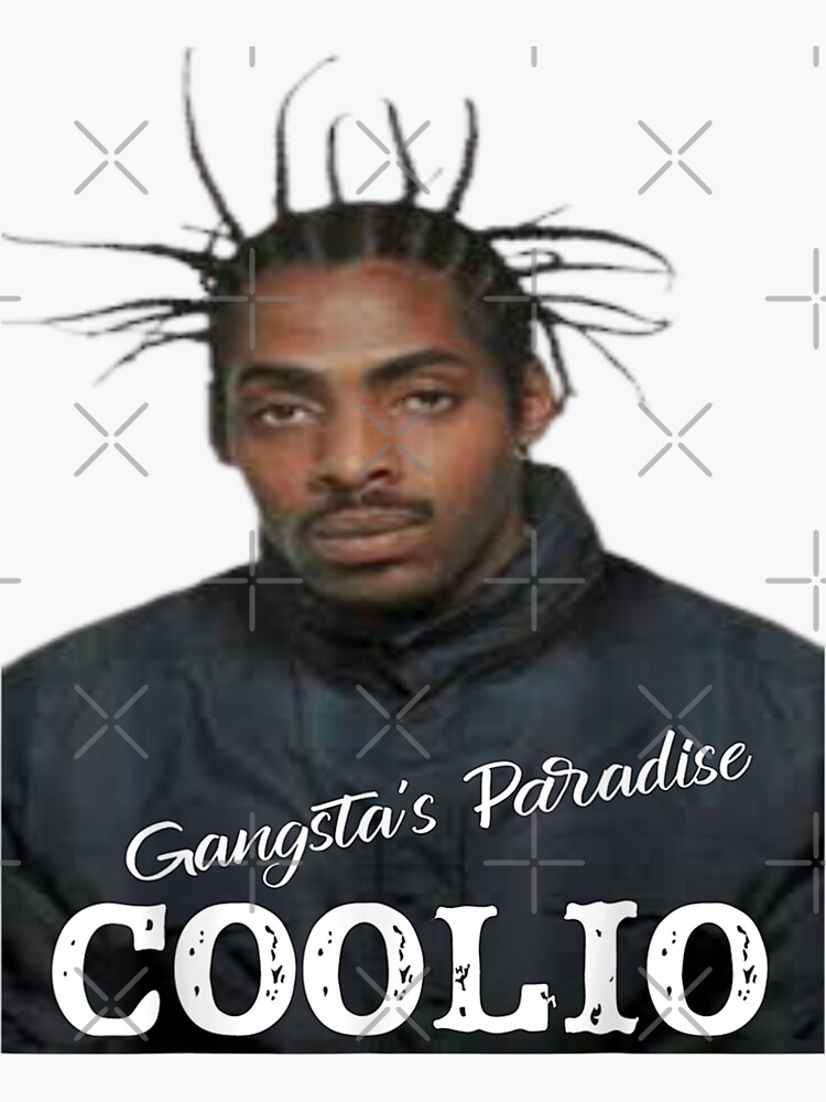 "COOLIO RAPPER LEGEND GANGSTA PARADISE" Sticker for Sale by HoTrend ...